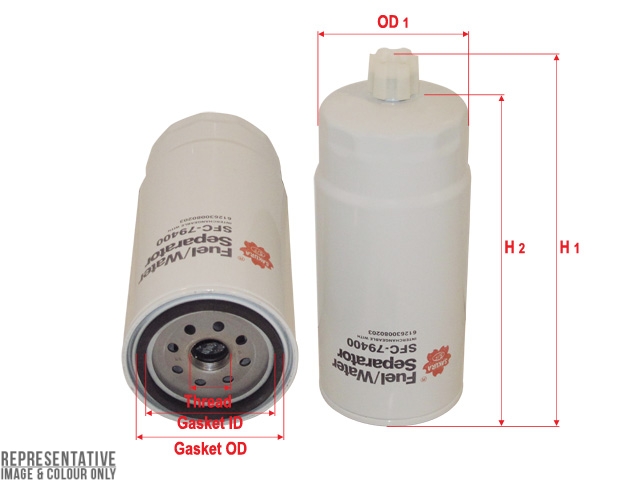 SFC-8801-10B - Fuel/Water Separator - Sakura Filters Equivalent - SFC ...